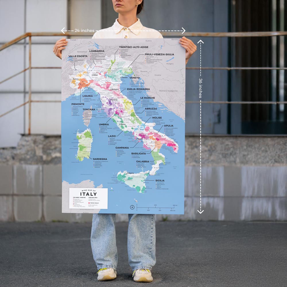 Italy XL Wine Map - 2nd Edition – Wine Folly