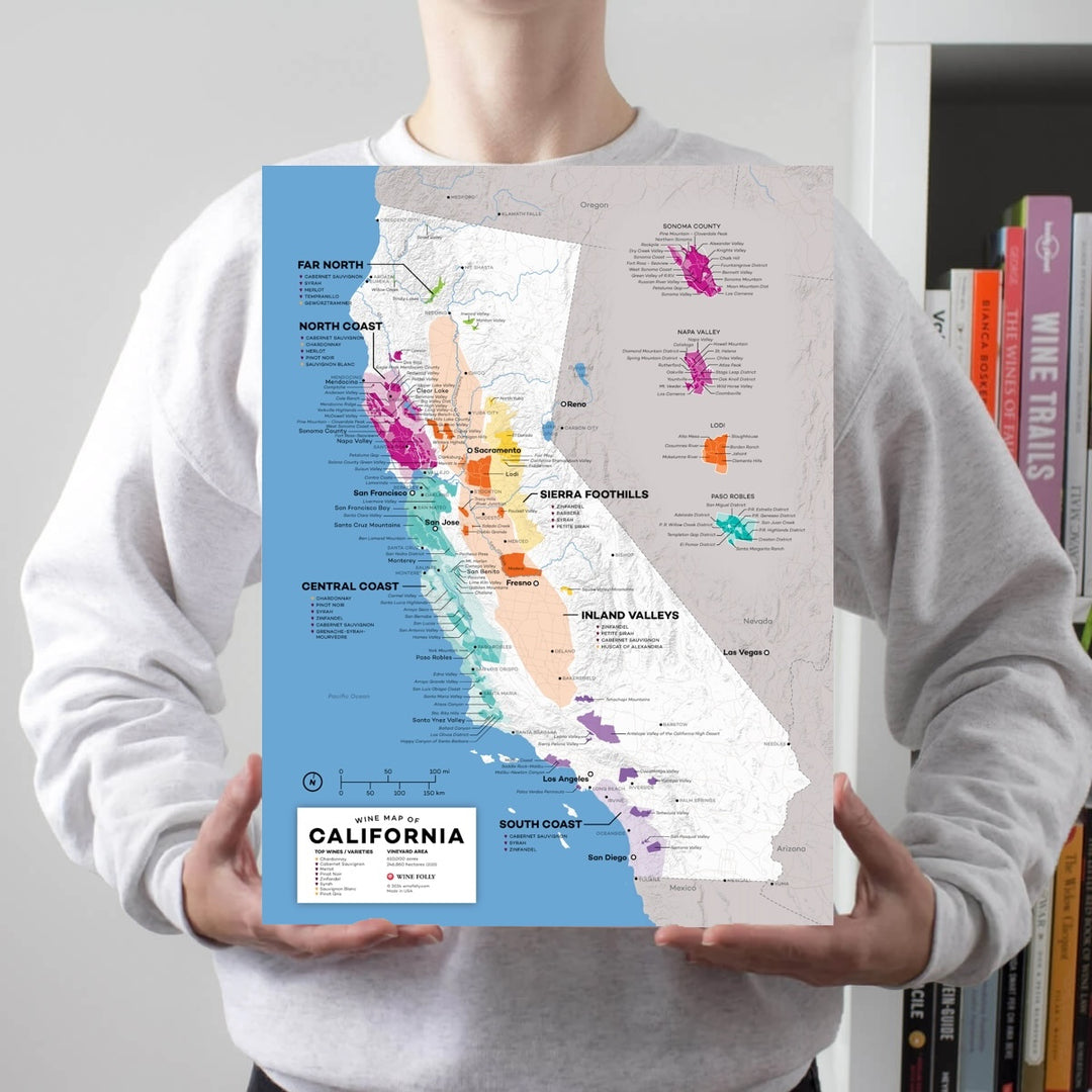 California Wine Map - 2nd Edition – Wine Folly