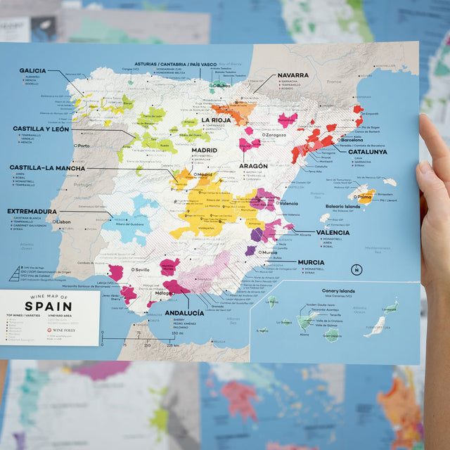 Spain Wine Map - 2nd Edition – Wine Folly