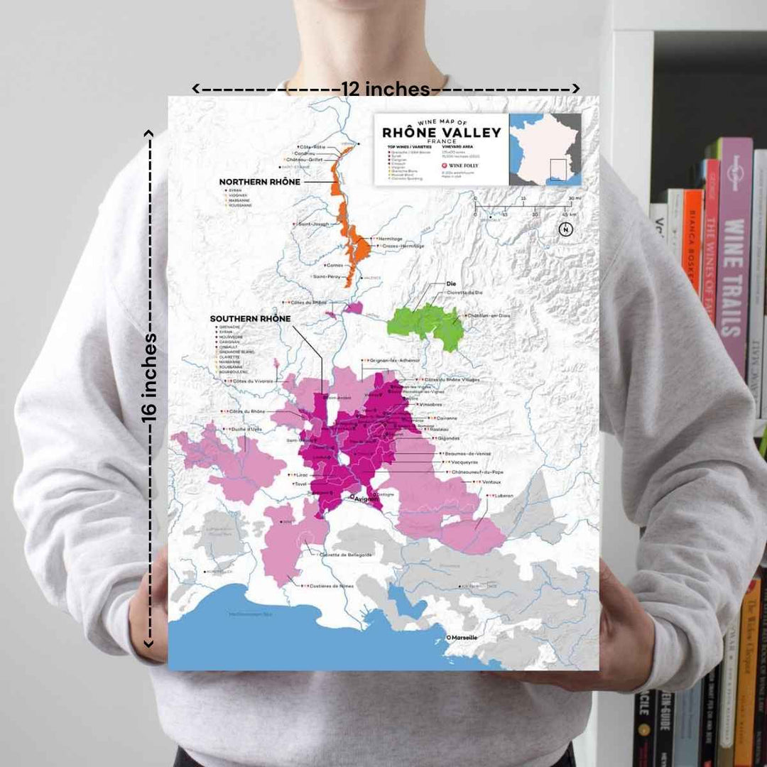 France Rhône Valley Wine Map - 2nd Edition – Wine Folly