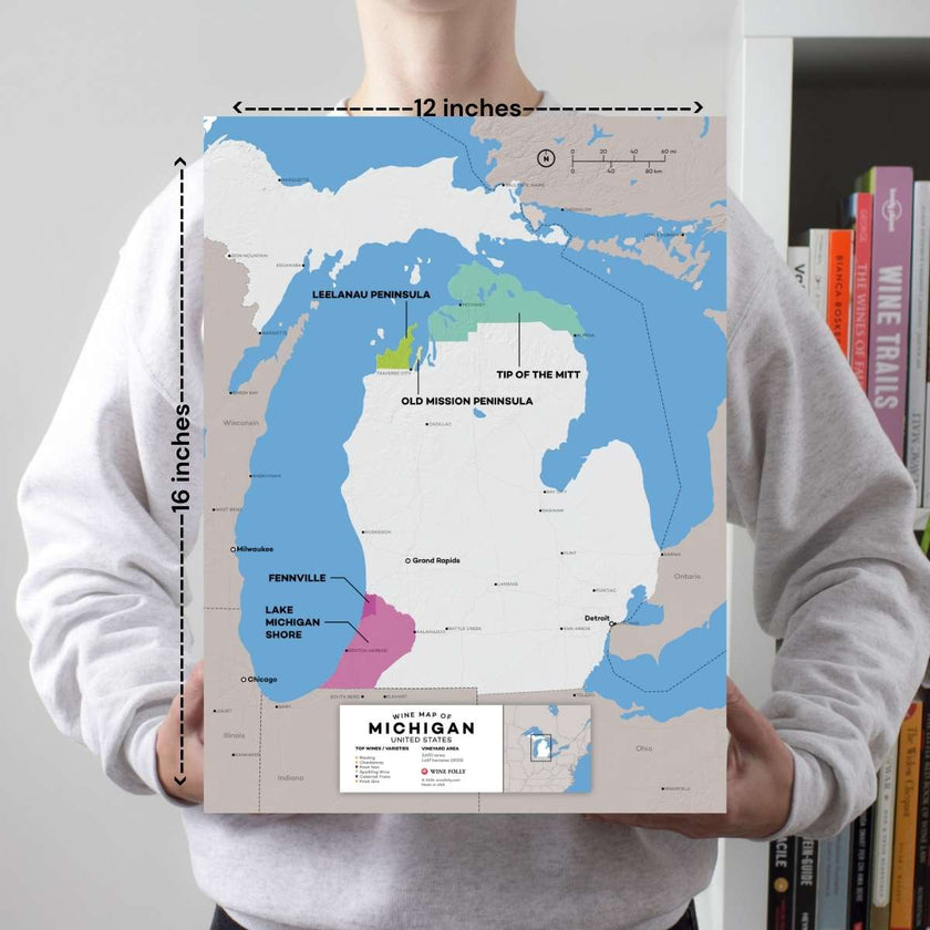 USA Michigan Wine Map - 2nd Edition – Wine Folly