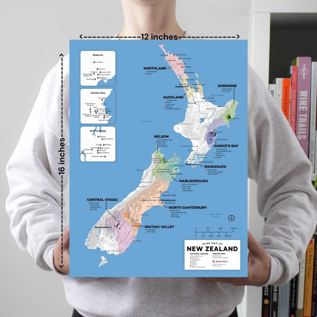 New Zealand Wine Map - 2nd Edition – Wine Folly
