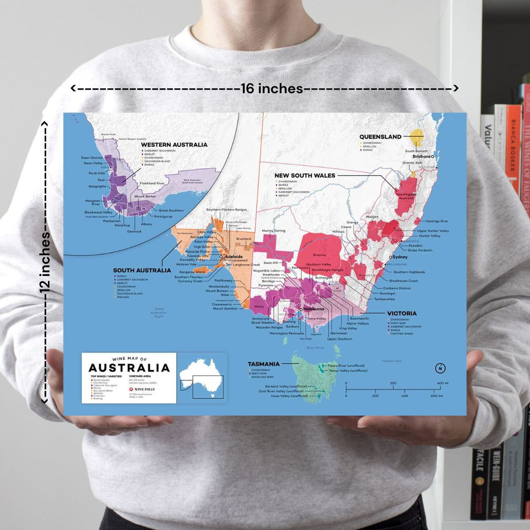 Australia Wine Map - 2nd Edition – Wine Folly