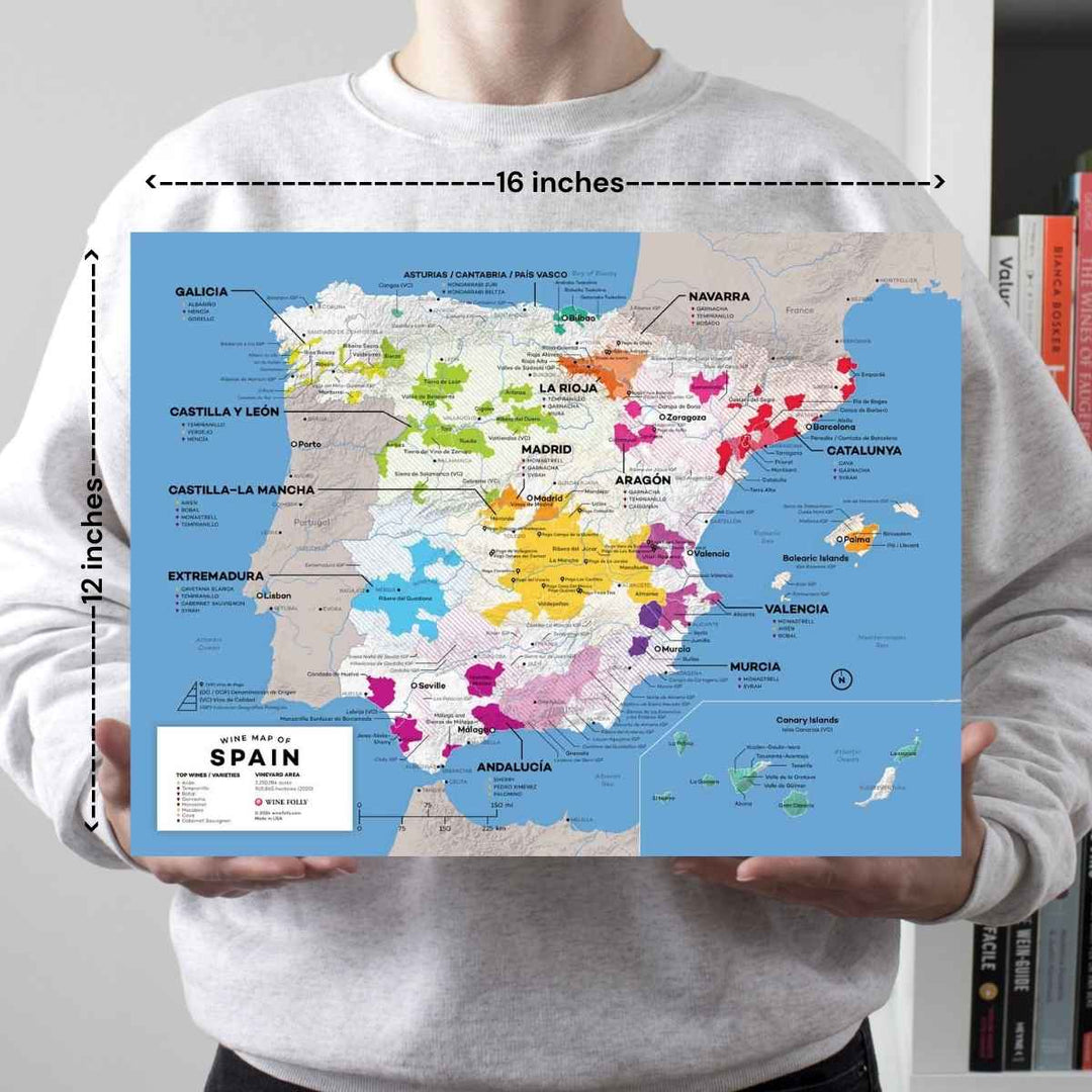 Spain Wine Map - 2nd Edition – Wine Folly