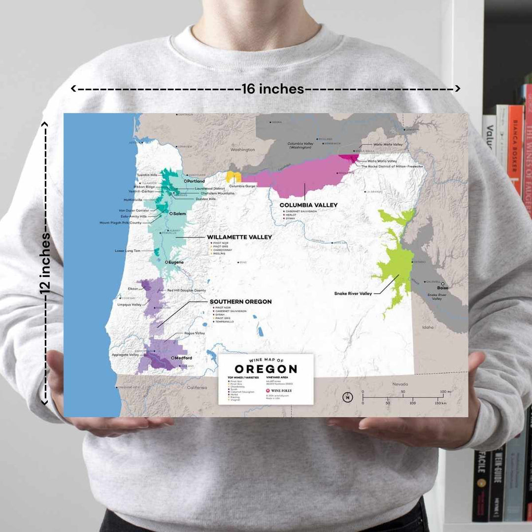 USA Oregon Wine Map - 2nd Edition – Wine Folly