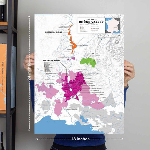 France Rhône Valley Wine Map - 2nd Edition – Wine Folly