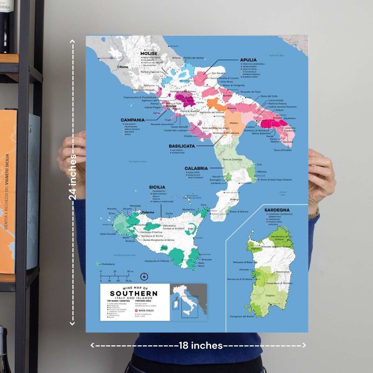Italy Southern Islands Wine Map - 2nd Edition – Wine Folly
