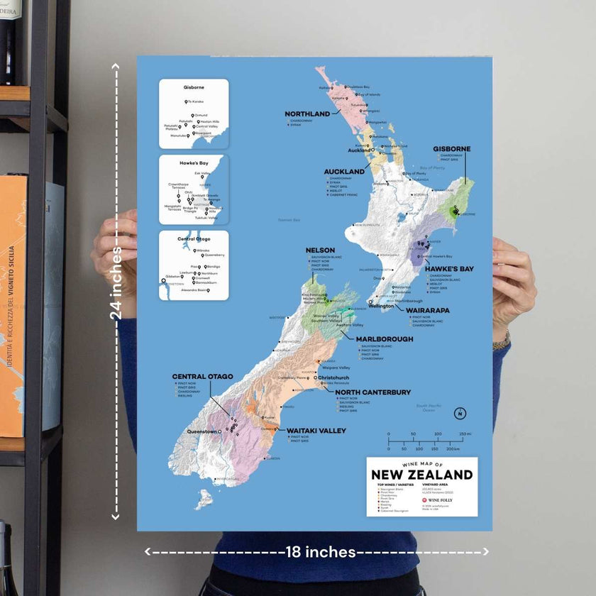 New Zealand Wine Map - 2nd Edition – Wine Folly