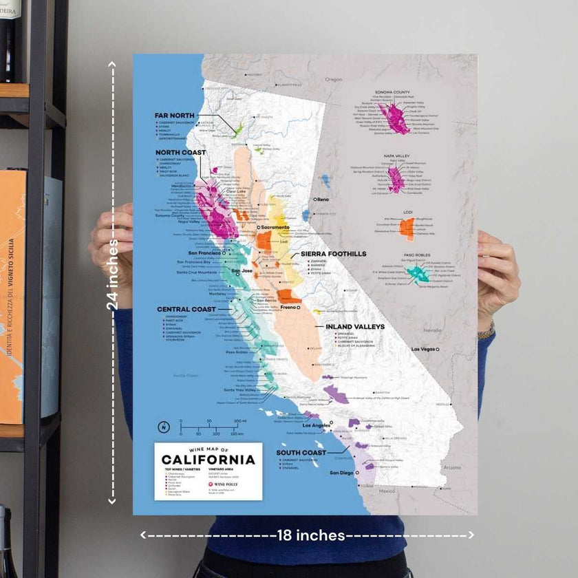California Wine Map - 2nd Edition – Wine Folly