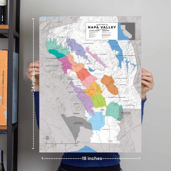 Mapa Del área De Napa, California Cool