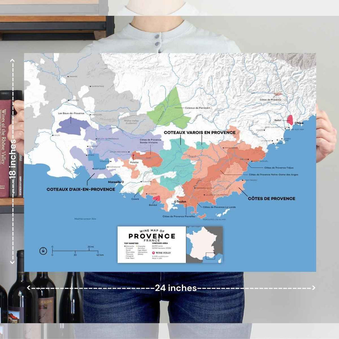 France Provence Wine Map - 2nd Edition – Wine Folly