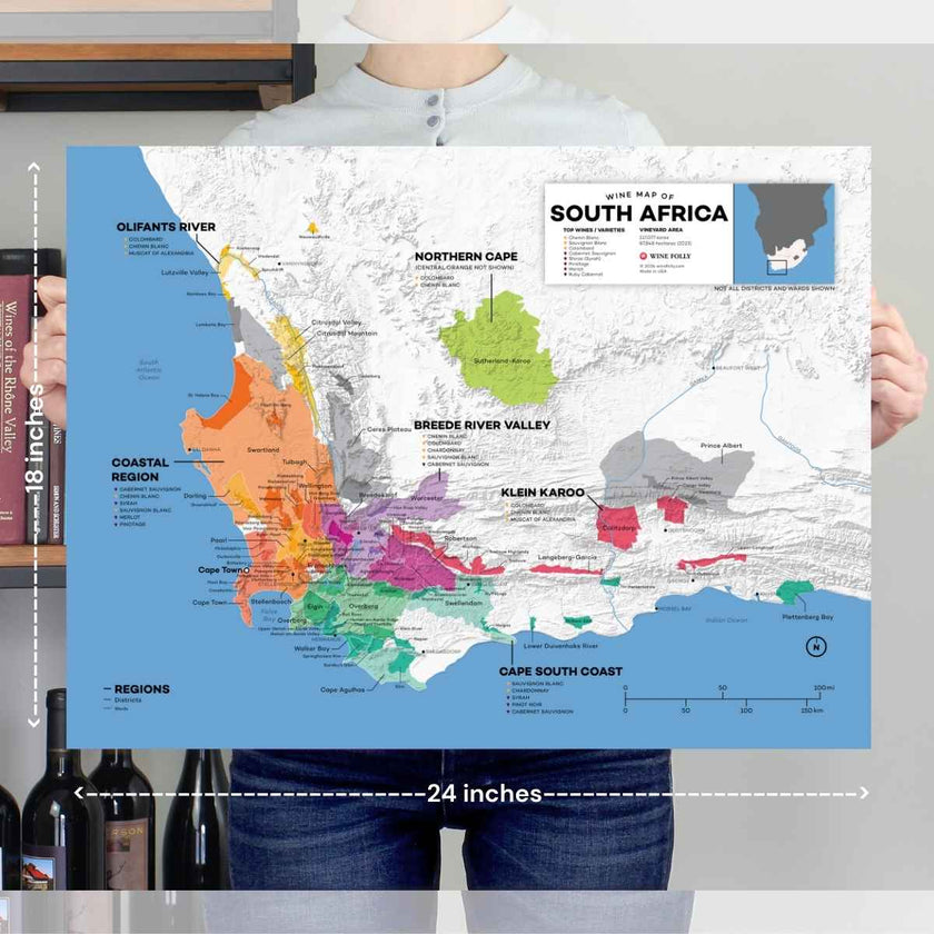 South Africa Wine Map - 2nd Edition – Wine Folly