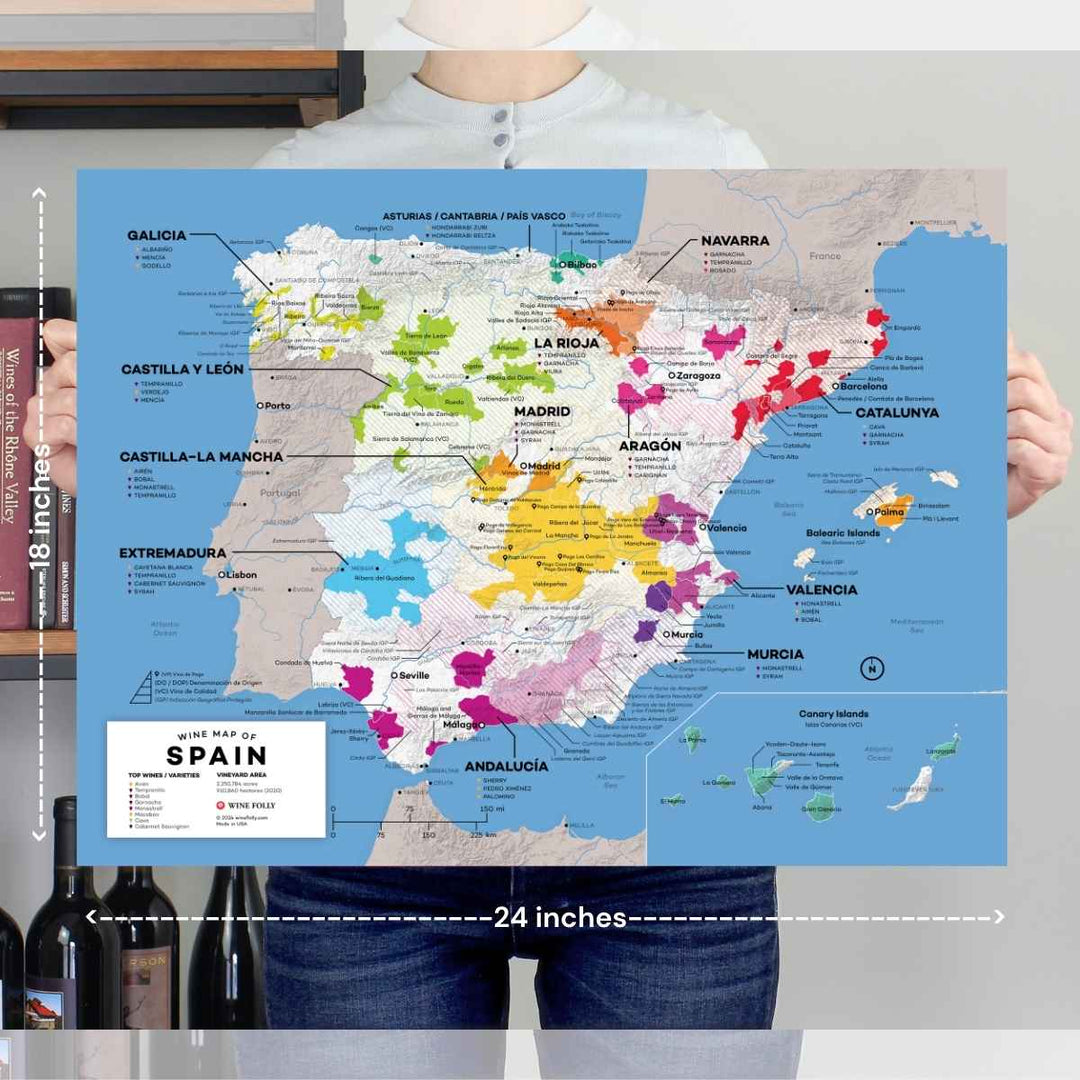 Spain Wine Map - 2nd Edition – Wine Folly