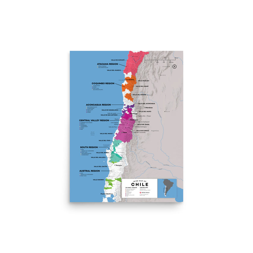 Chile Wine Map - 2nd Edition – Wine Folly