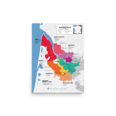 France Bordeaux Wine Map - 2nd Edition – Wine Folly