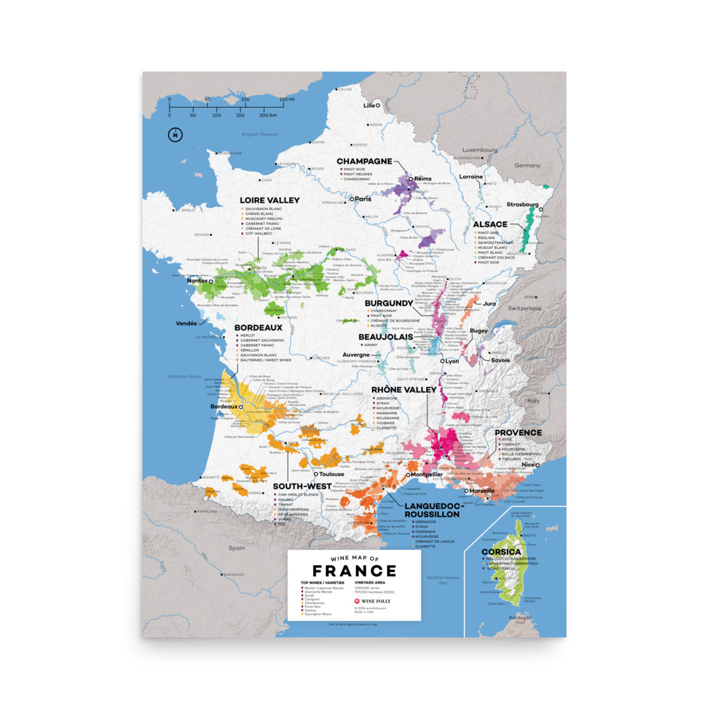 France Wine Map - 2nd Edition – Wine Folly