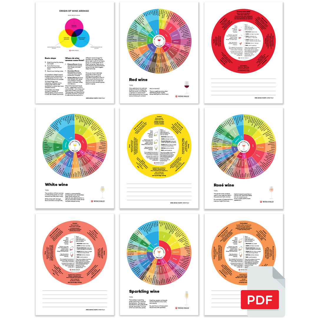Wine Aroma Charts (Digital) – Wine Folly