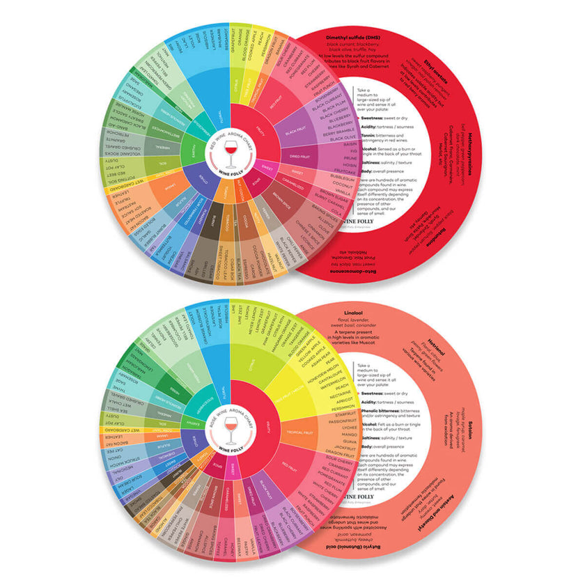 Wine Aroma Charts (Red, Rosé, Sparkling, White) | Wine Folly